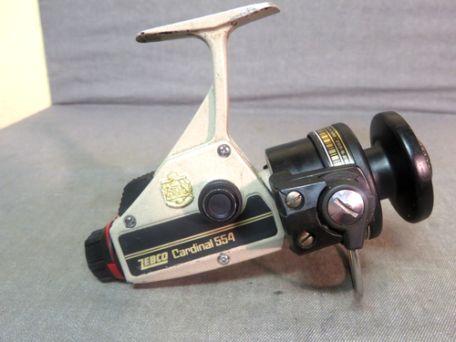 ZEBCO CARDINAL MODEL NO. 554 SPINNING REEL/ EX CONDITION/UNCOMMON MODEL ...