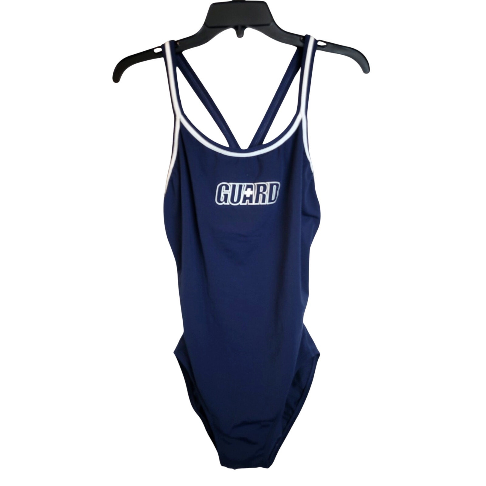 Dolfin Swimsuit Navy Blue Lifeguard One Piece DBX Bac… - Gem