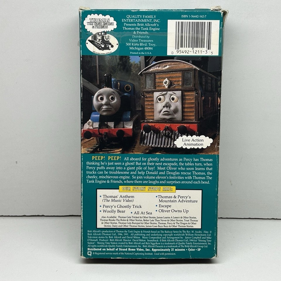 Thomas the Tank Engine & Friends Percy’s Ghostly Trick VHS 1991 Video ...