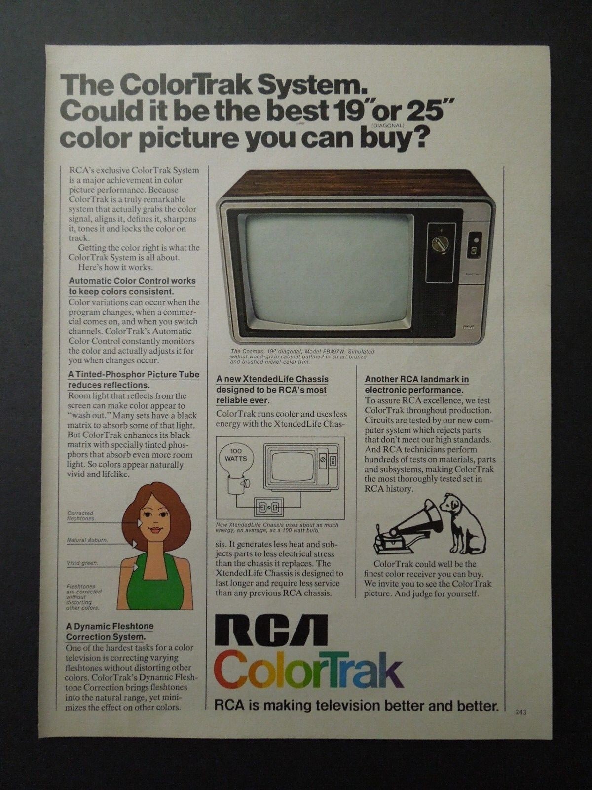 1977 RCA ColorTrak System Television Magazine Ad | eBay
