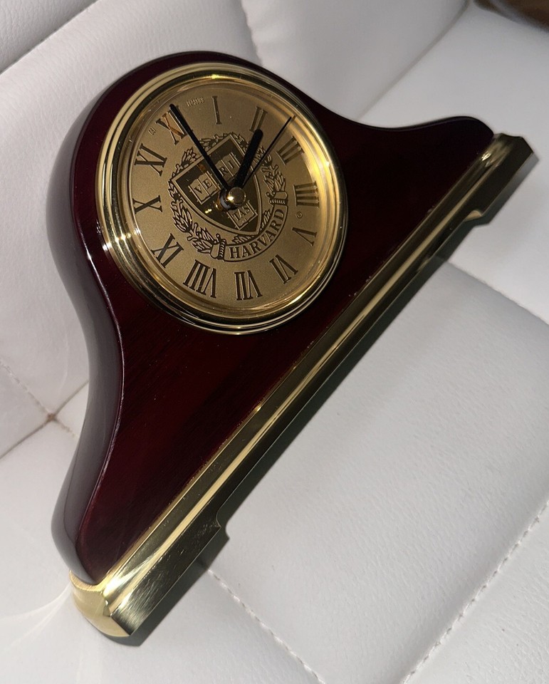 NIB CSI Harvard Law School University Mantel Napoleon Clock Medallion ...