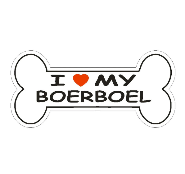 3" love my boerboel dog bone bumper sticker decal usa made | eBay