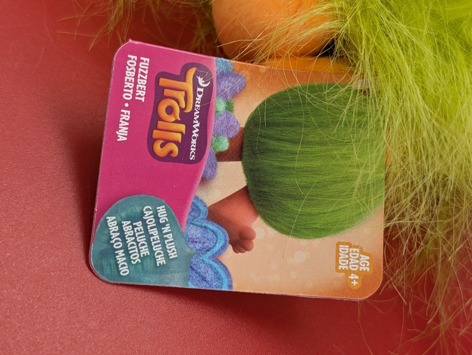 2016 Hasbro Dreamworks Trolls Hug 'n Plush Fuzzbert Stuffed Toy for ...