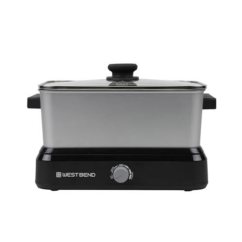 West Bend 5 Quart Versatility Cooker Slow Cooker Griddle Portable with ...