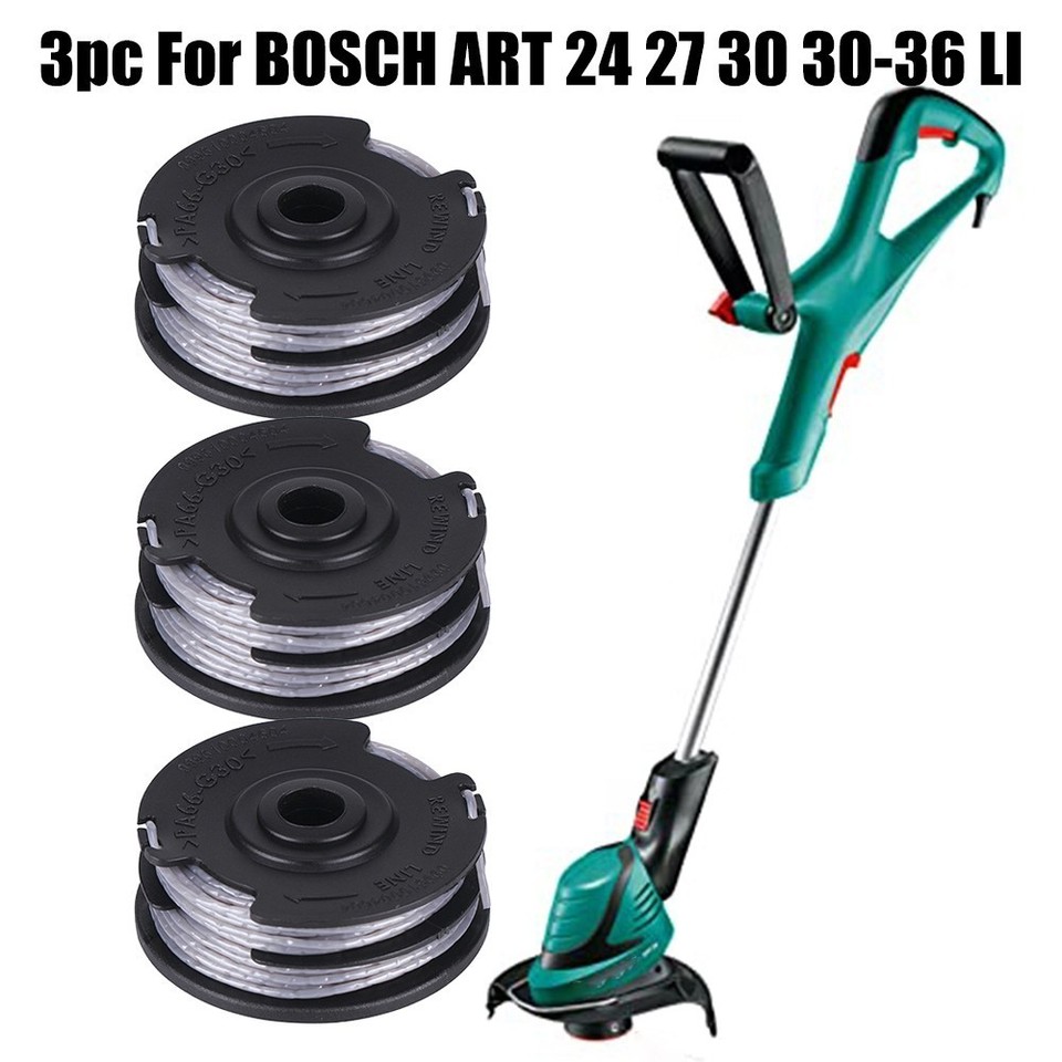 3x Line Spools For Bosch Cutting Line Spool 18m 1.6mm ART 24 27 30 30 ...