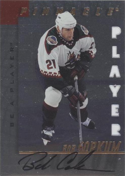 1997-98 Pinnacle Be A Player - Bob Corkum #117 Die-Cut Autographs (AU ...