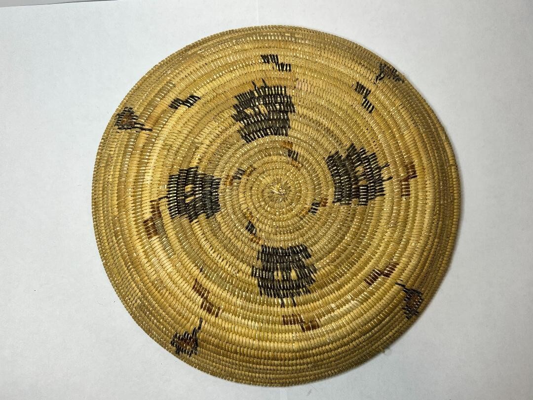 California Mission BASKET Snake Plate KUMEYAAY Kumiai Native American ...