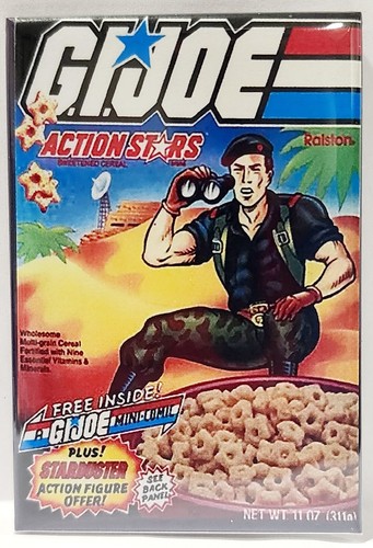 GI Joe Action Stars MAGNET 2"x3" Fridge Locker Advertisement Vintage ...