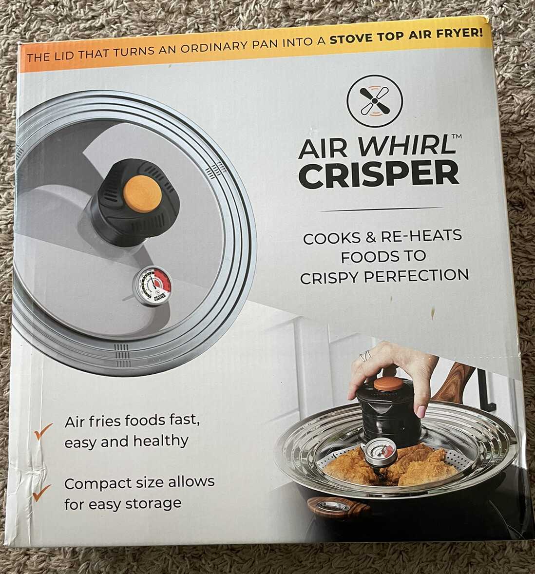 Air Whirl AWL01103 Air Fryer Lid - Silver 740275057605| eBay