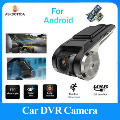 USB Car DVR Camera HD Dash Cam Video Recorder Night Vision ADAS For ...