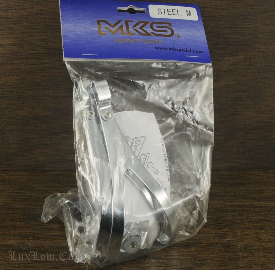 NOS MKS RoadBike Pedal TOE CLIPS Steel Alloy Leather NJS FixedGear ...