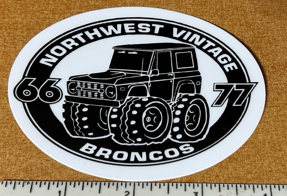 Classic vintage Bronco Club stickers, offroad four wheeling 4x4 heep ...