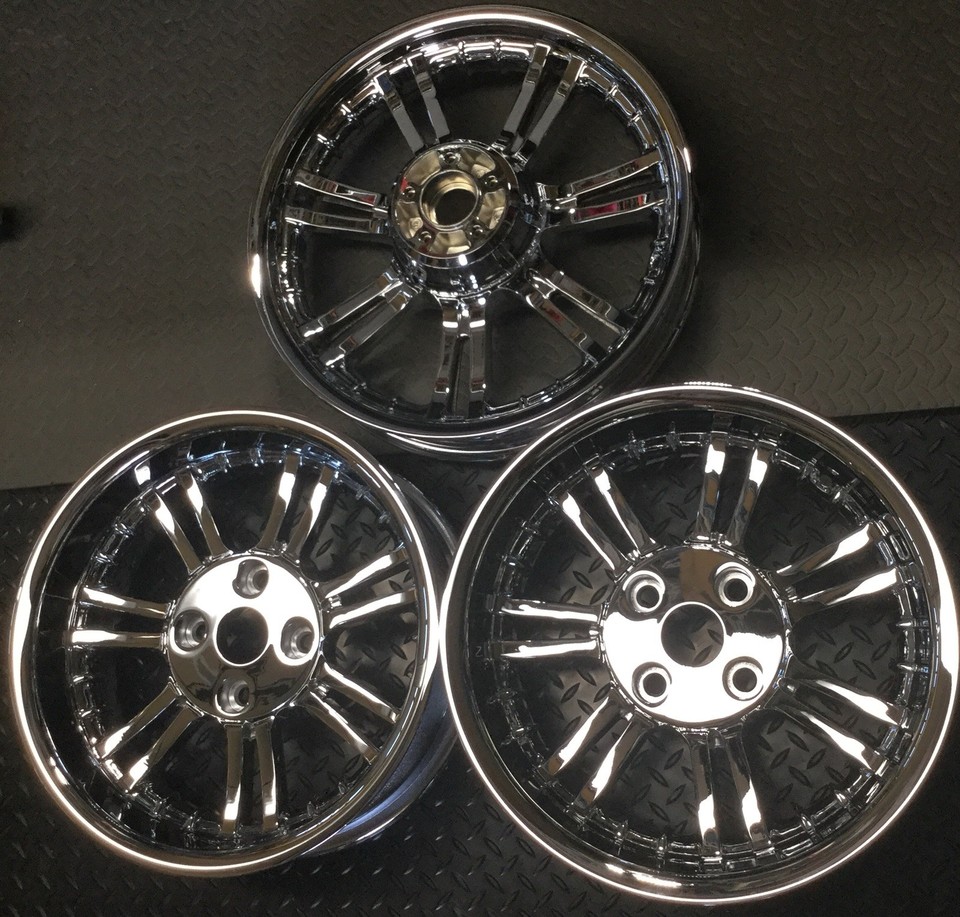 Harley Davidson FLHTCUTG Trike 2009-2022 Chrome Wheels Tri Glide Rims ...