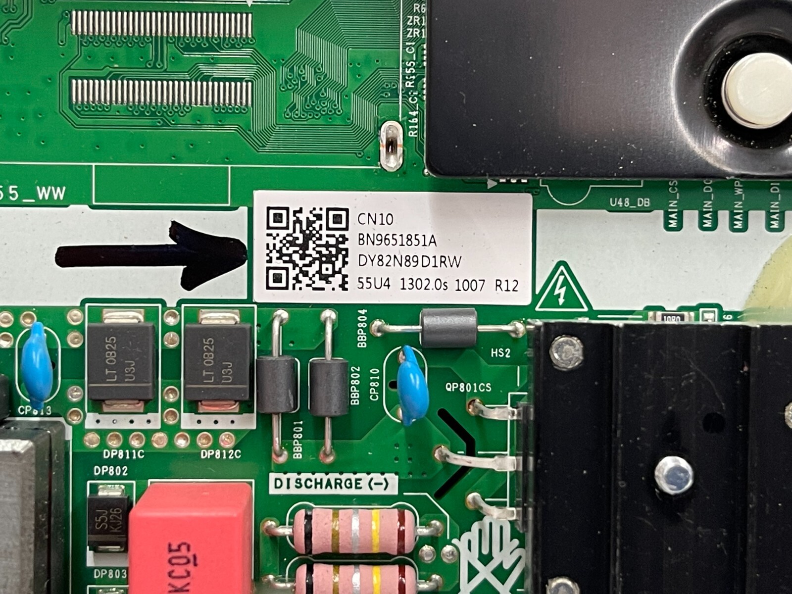 Samsung UN55TU7000FXZA (XA03) Main Board VT55UH160 , ML41A050594A ...