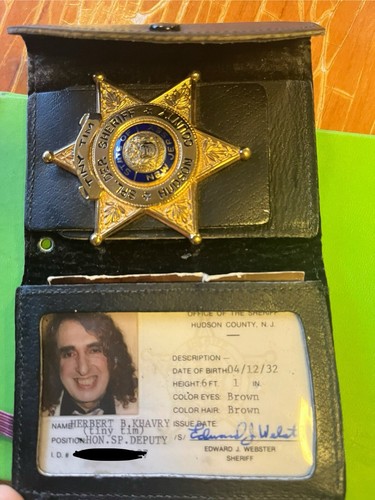 Tiny Tim Sheriff Badge with autograph | eBay