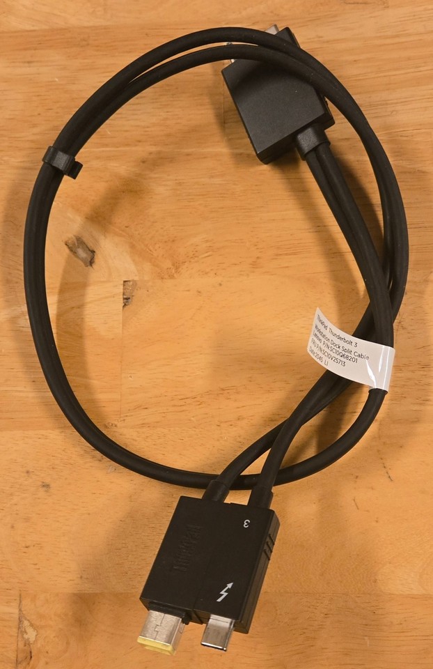 OEM Lenovo Thinkpad Thunderbolt 3 Workstation Dock Split Cable ...
