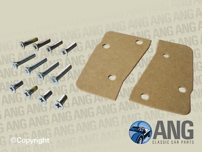 SPITFIRE & GT6 I-III DOOR LATCH & STRIKER PLATE FITTING KITS x 2 (Both ...