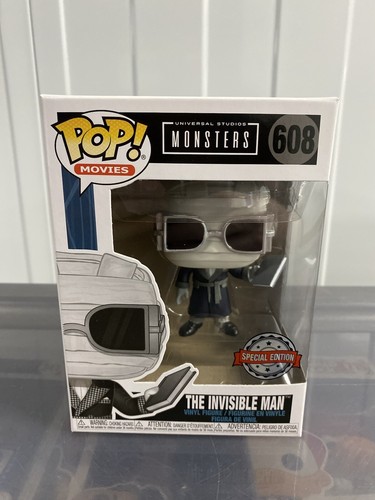 Invisible Man B&W Universal Monsters Funko Pop! Vinyl #608 Special ...