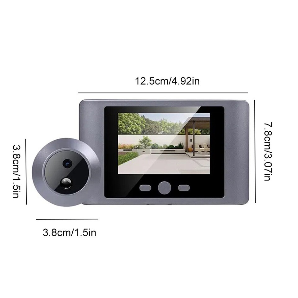 Digital Door Viewer IR Night Vision Digital Peephole Eye Viewer 2.8 ...