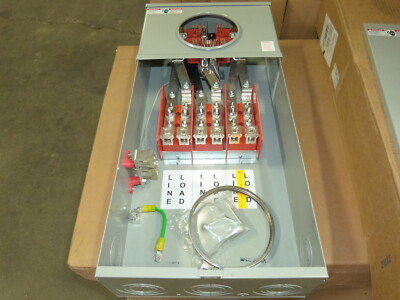 Meter Socket 127TB 7 Jaw 200A 3 Phase 600V Milbank NEW | eBay