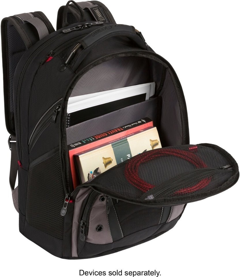 Wenger Swiss Army 16" Synergy Computer Backpack Black / Grey | eBay