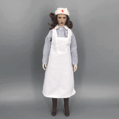 1/6 Female Soldier WWII German Nurse Dress Apron Hat For 12''Action ...