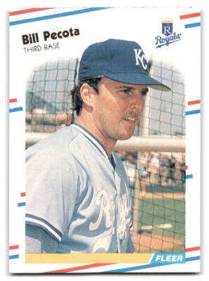 Bill Pecota 1988 Fleer #264 Kansas City Royals BASEBALL | eBay