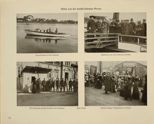 1916 WWI WW1 German Print Neutral Magazine Patrol Lake Switzerland ...