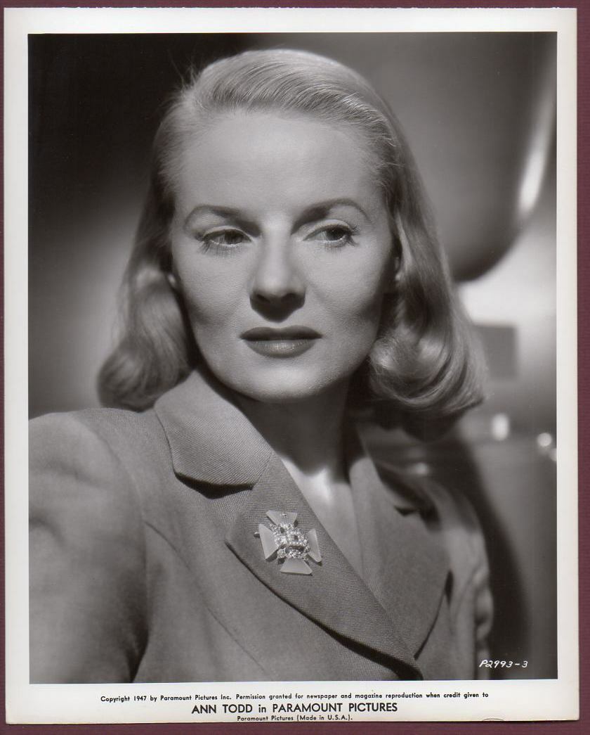 Actress Ann Todd Actress Ann Todd Dorothy Anne Todd Editorial Stock