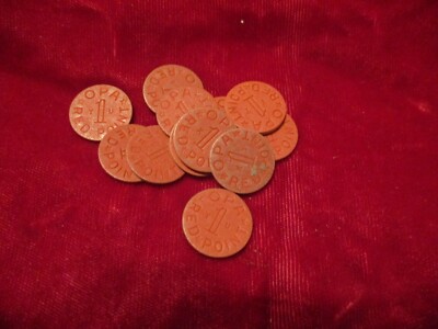 12 OPA 1 Red Point Tokens | eBay