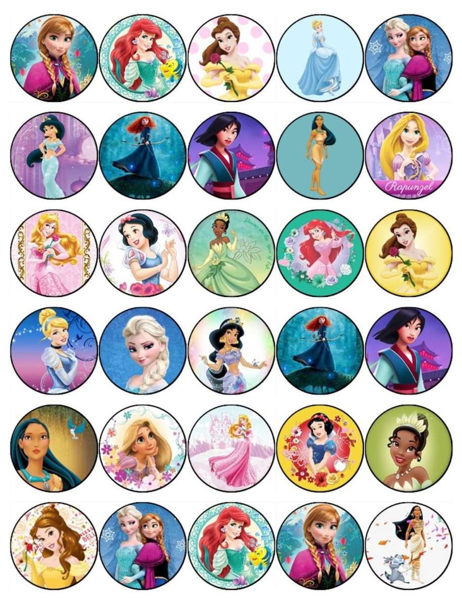 Free Printable Princess Cupcake Toppers Princess Cupcake Toppers,