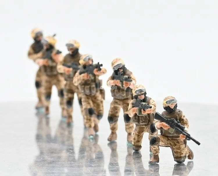 1:72 Scale Painted US Soldier Models For 1/72 Model Scene Decoration ...