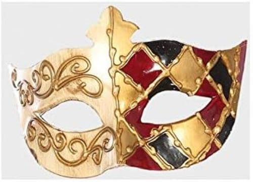 Atosa-56390 Damero Theatre Mask, Gold, Single (56390 One Size ...