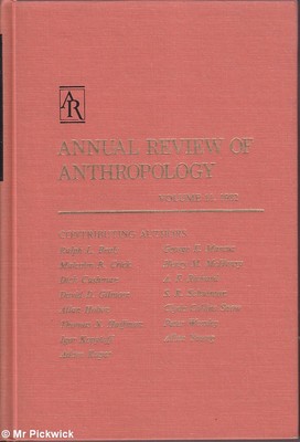 Siegel, Beals & Tyler (eds.) ANNUAL REVIEW OF ANTHROPOLOGY VOLUME 11 ...