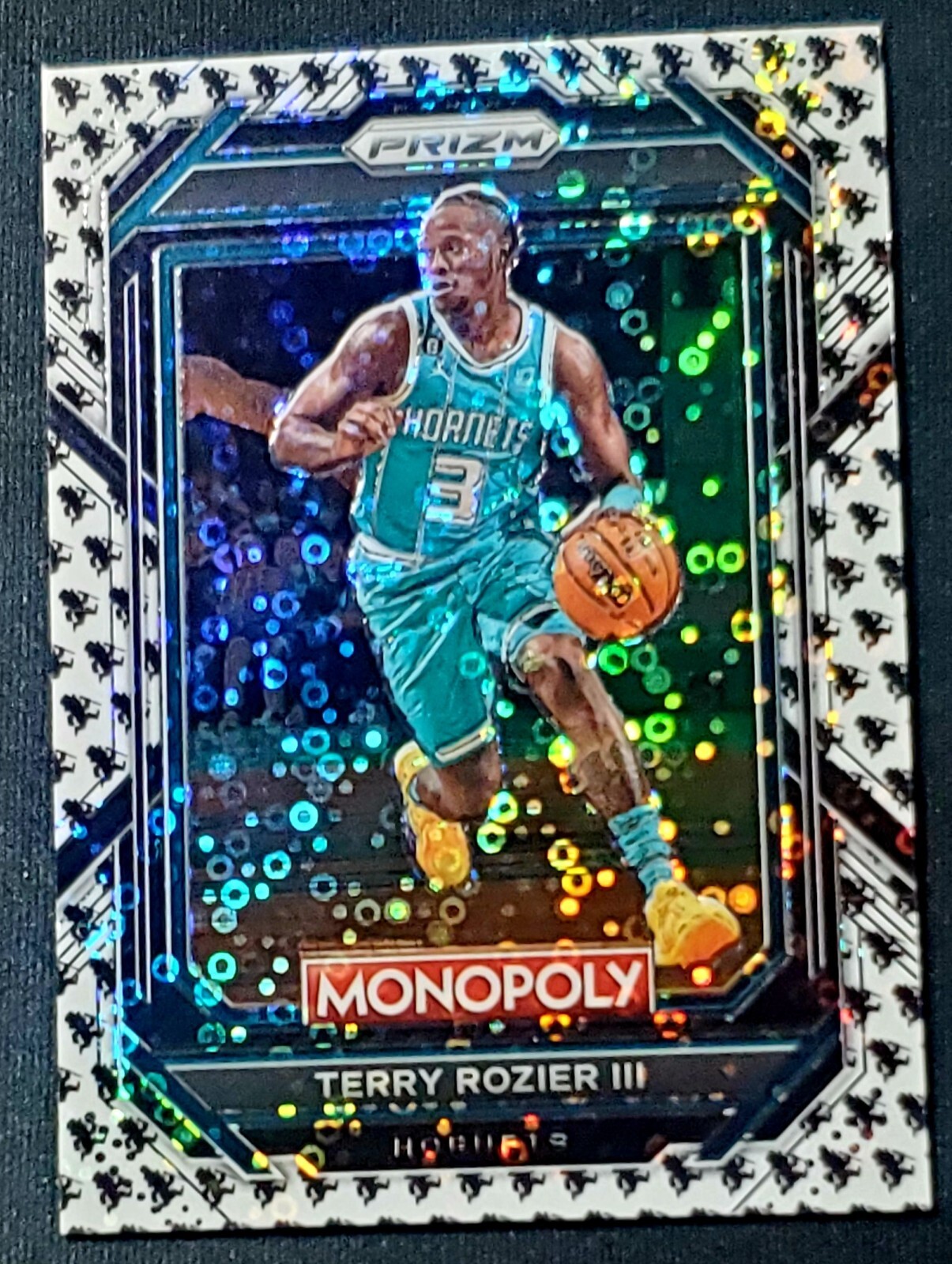 2022-23 Panini Prizm Monopoly White Running Mr. Monopoly Man SSP Terry ...