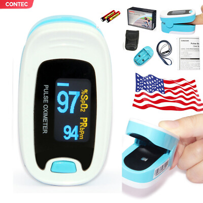OLED HEART PULSE RATE BLOOD OXYGEN SENSOR PATIENT MONITOR SPO2 FINGER ...