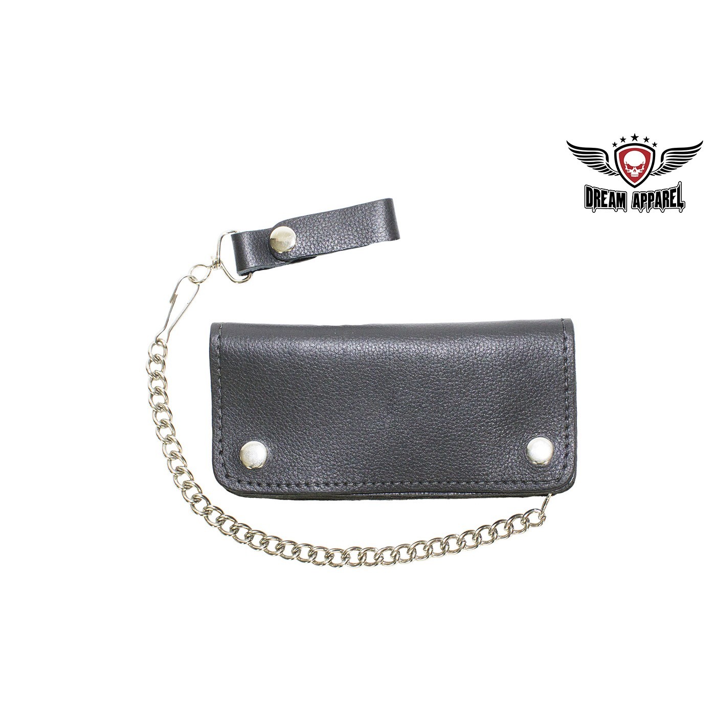 Motorcycle Leather Wallet Heavy Duty Black Leather Motorcycle Chain ...