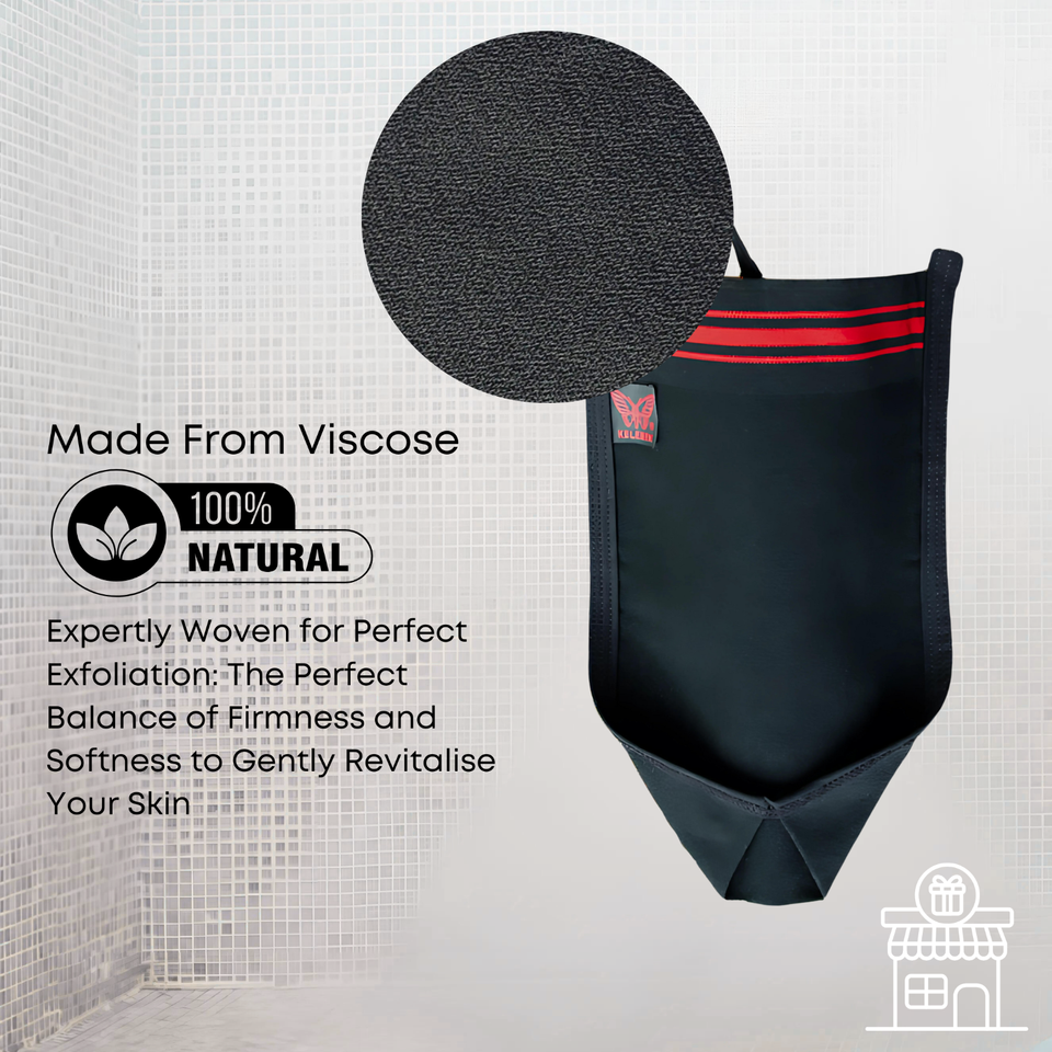 Turkish Bath Exfoliating Mitt, Skin Peeling Gloves for Body, Dry Normal ...