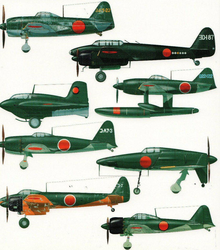 JAPANESE NAVY FIGHTER Mitsubishi A6M ZERO MORE! Color Profiles KOEI 2 ...