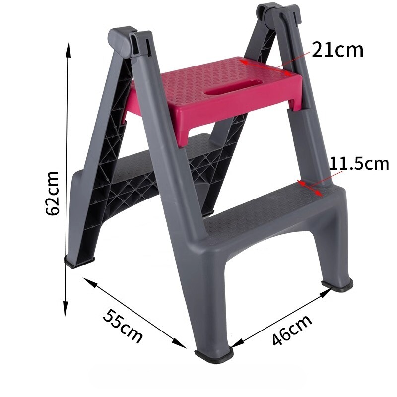 Car Washing Stool Two Step Stool Folding Ladder Chair Thickening Anti ...