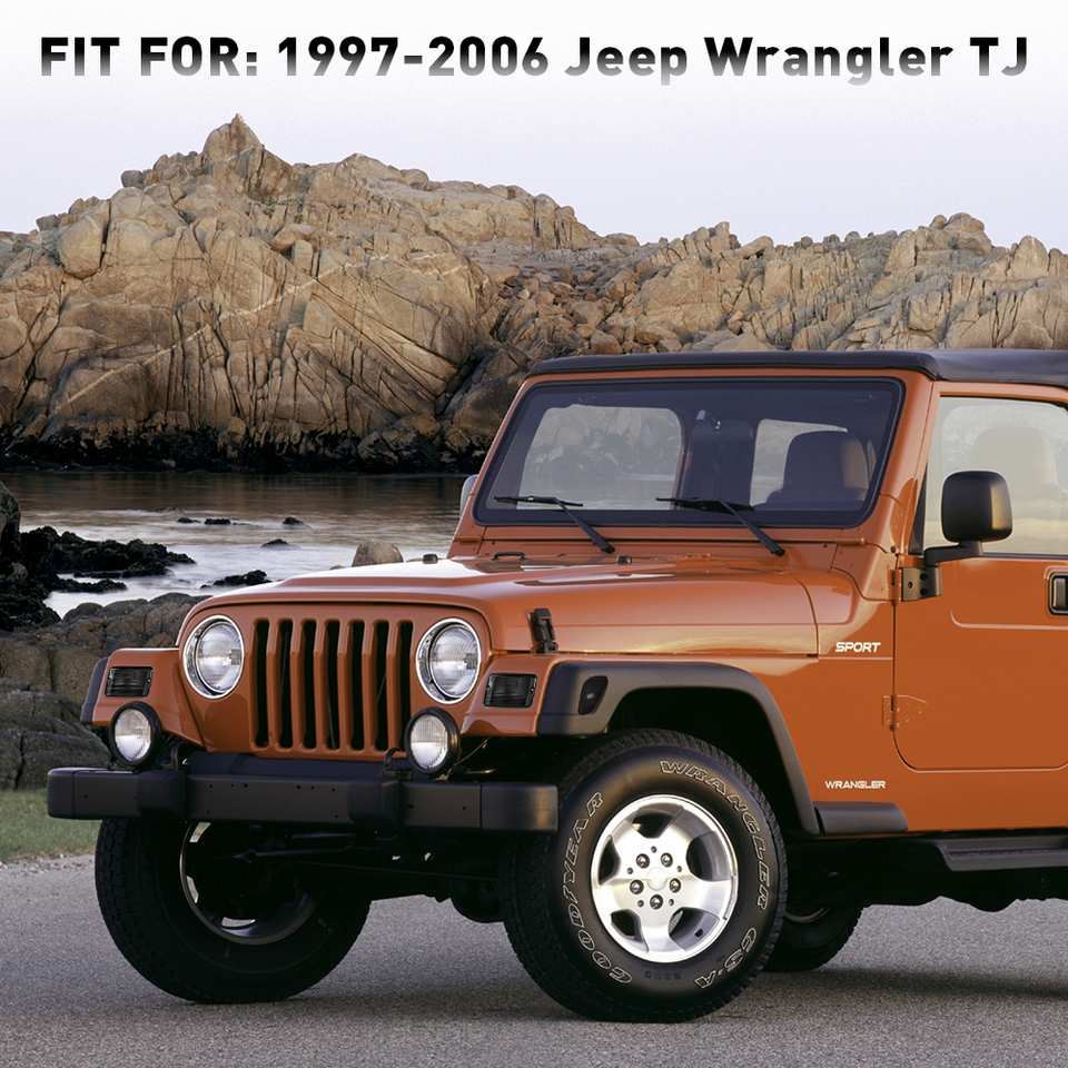 For 1997-2006 Jeep Wrangler TJ Smoke Bumper Signal Fender Side Marker ...