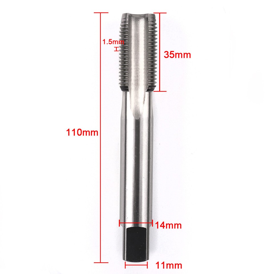 M10/M12/M14/M16 HSS Metric Tap Machine Threading Taper Plug Round ...