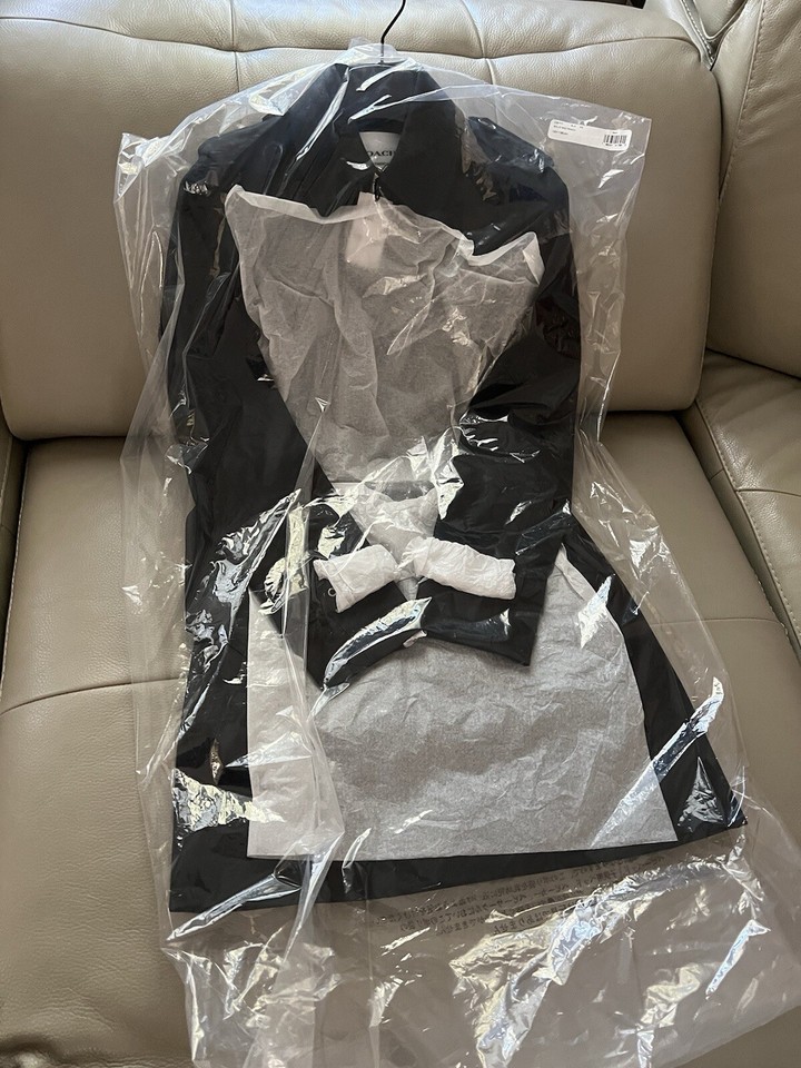 Coach Solid Mid Trench XS Black | eBay