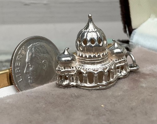 Vintage English Sterling Charm BRIGHTON ROYAL PAVILION 3d UK Building ...