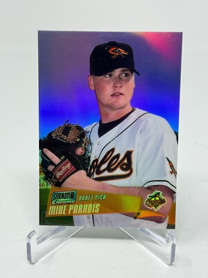 2000 Stadium Club Chrome Baseball MIke Paradis Draft Pick Refractor ...