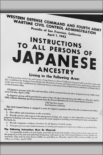 Poster, Many Sizes; Japanese Internment Camp Order Posted In San ...