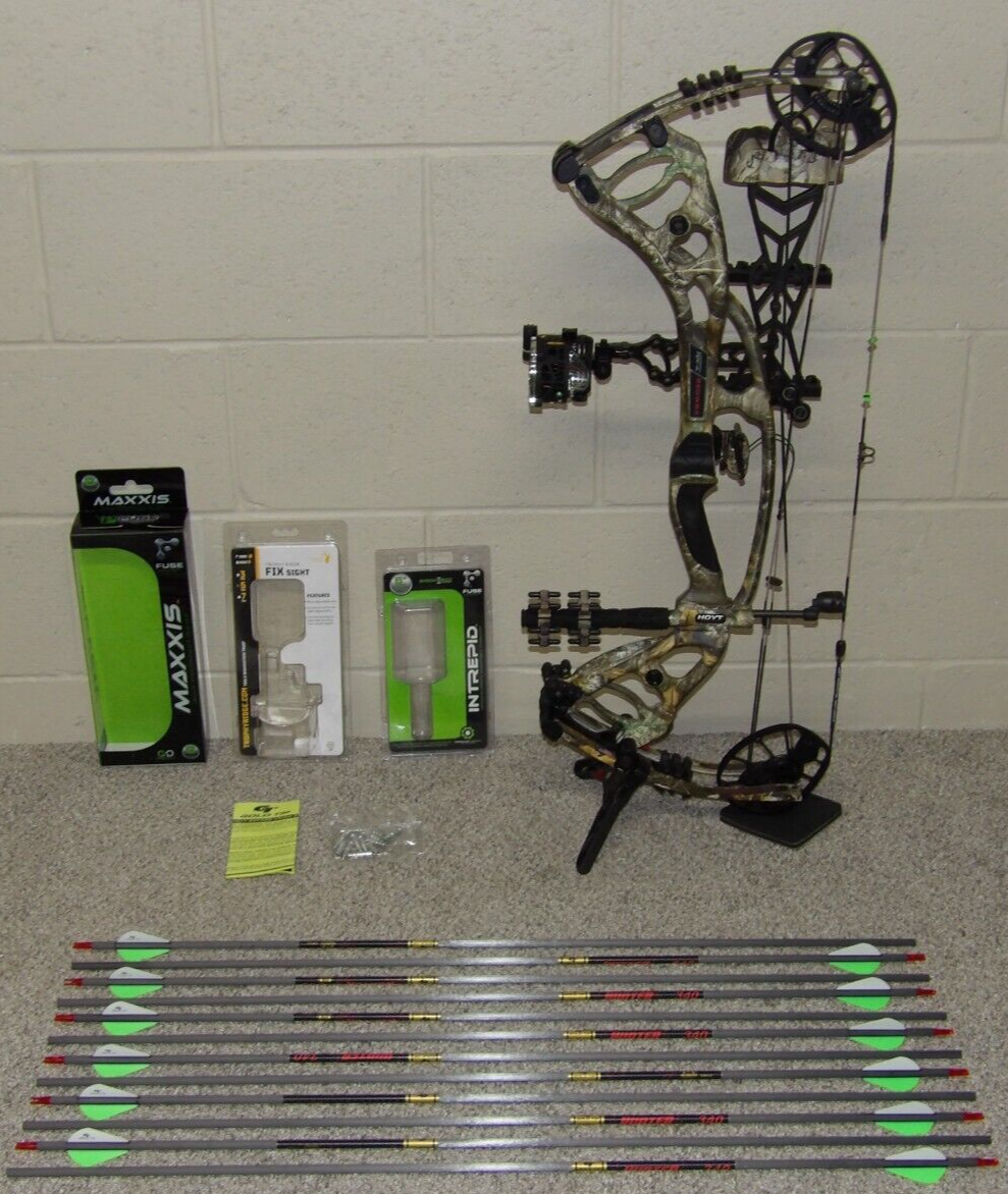 Pristine, Loaded Hoyt Carbon RX-4 Alpha Camo Bow Package- 55/65 lb- RX4 ...