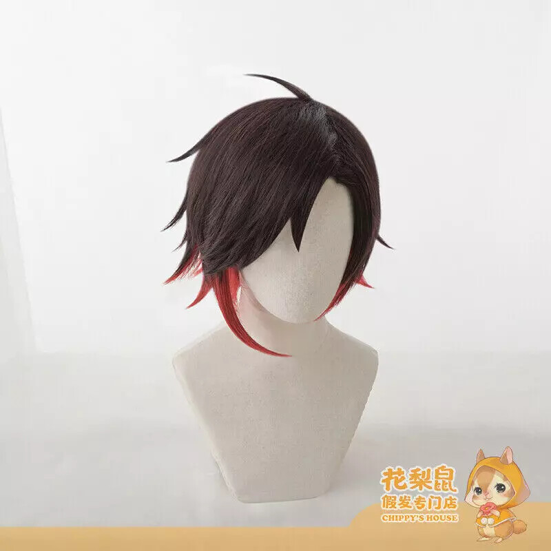 Anime RWBY Ruby Rose Daily Hairpiece Cosplay Full Wig Harajuku Periwig ...