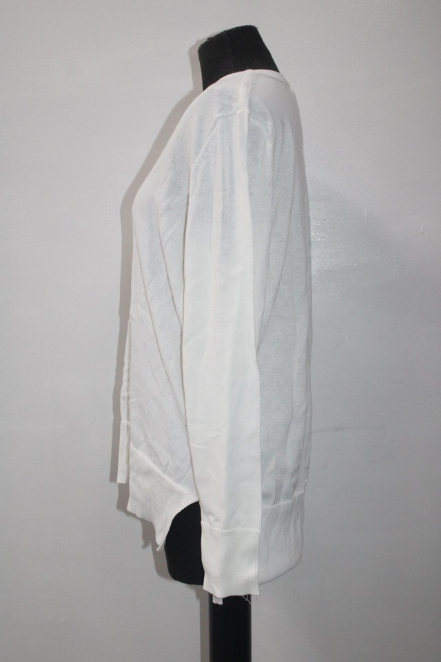 Maison Jules V-Neck Tunic Sweater Cloud L | eBay