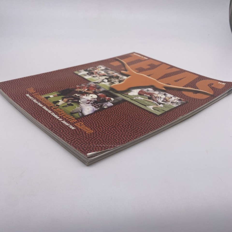 2000 Texas Longhorns Louisiana Lafayette Football Game Program | eBay